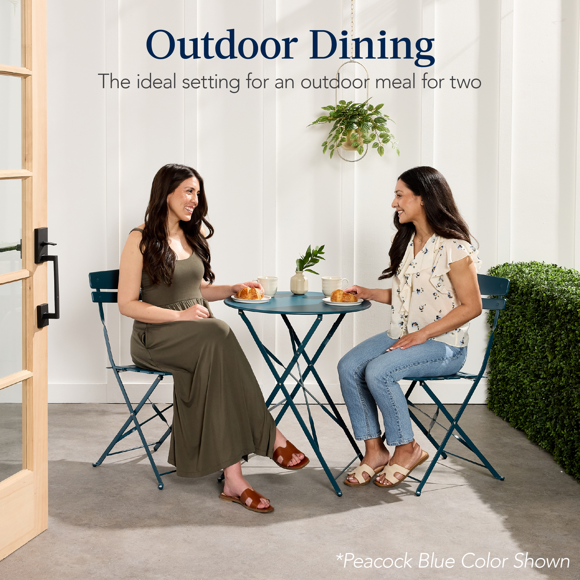 Best Choice Products 3-Piece Small Folding Bistro Set w/ 2 Chairs | eBay